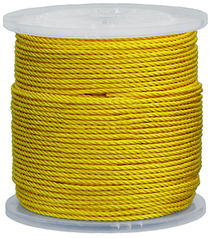 3830 LH Dottie 3/8'' X 300' Yellow Polypropylene Pull Rope